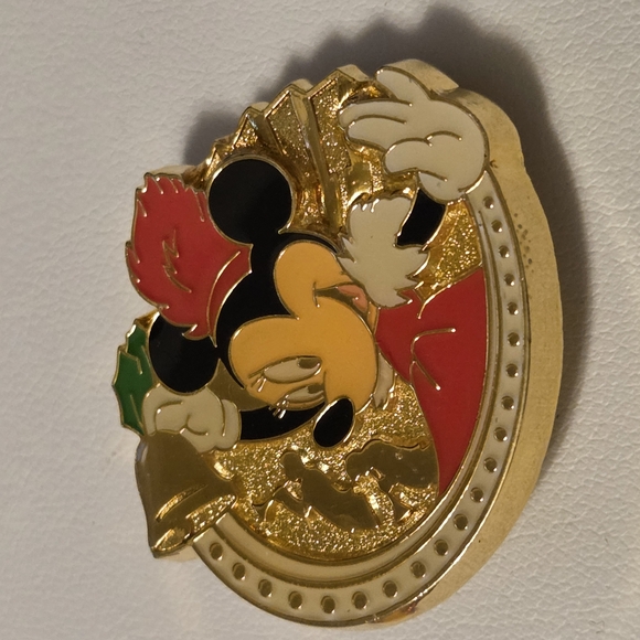 Disney | Accessories | Mickey Mouse Gold Enamel Pin | Poshmark